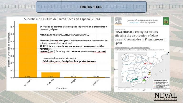Nematodos en Frutos Secos - NEVAL. Ensayos de Eficacia